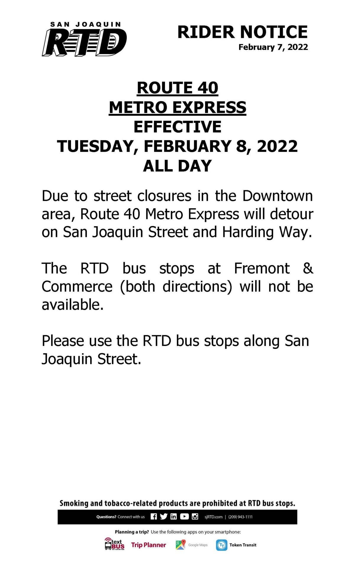 Rider Alerts - San Joaquin Regional Transit District